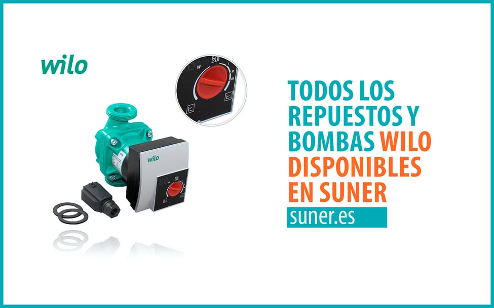Todos los repuestos y bombas Wilo disponibles en Suner