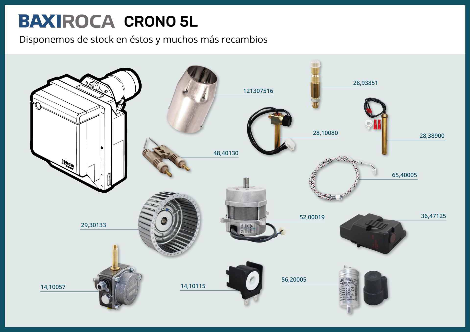 Quemador de gasóleo BaxiRoca Crono 5L